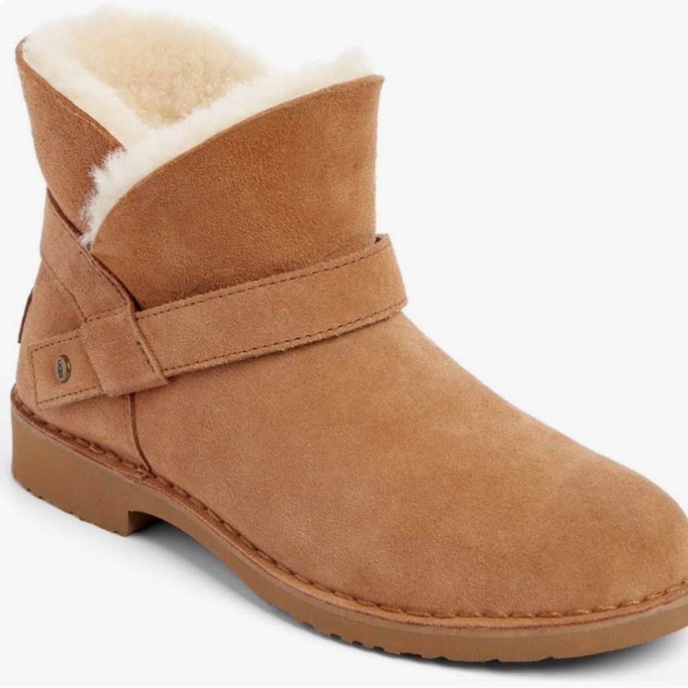 Ugg Zariyah Chestnut Brown Suede Ankle Boots 6.5 1126… - Gem